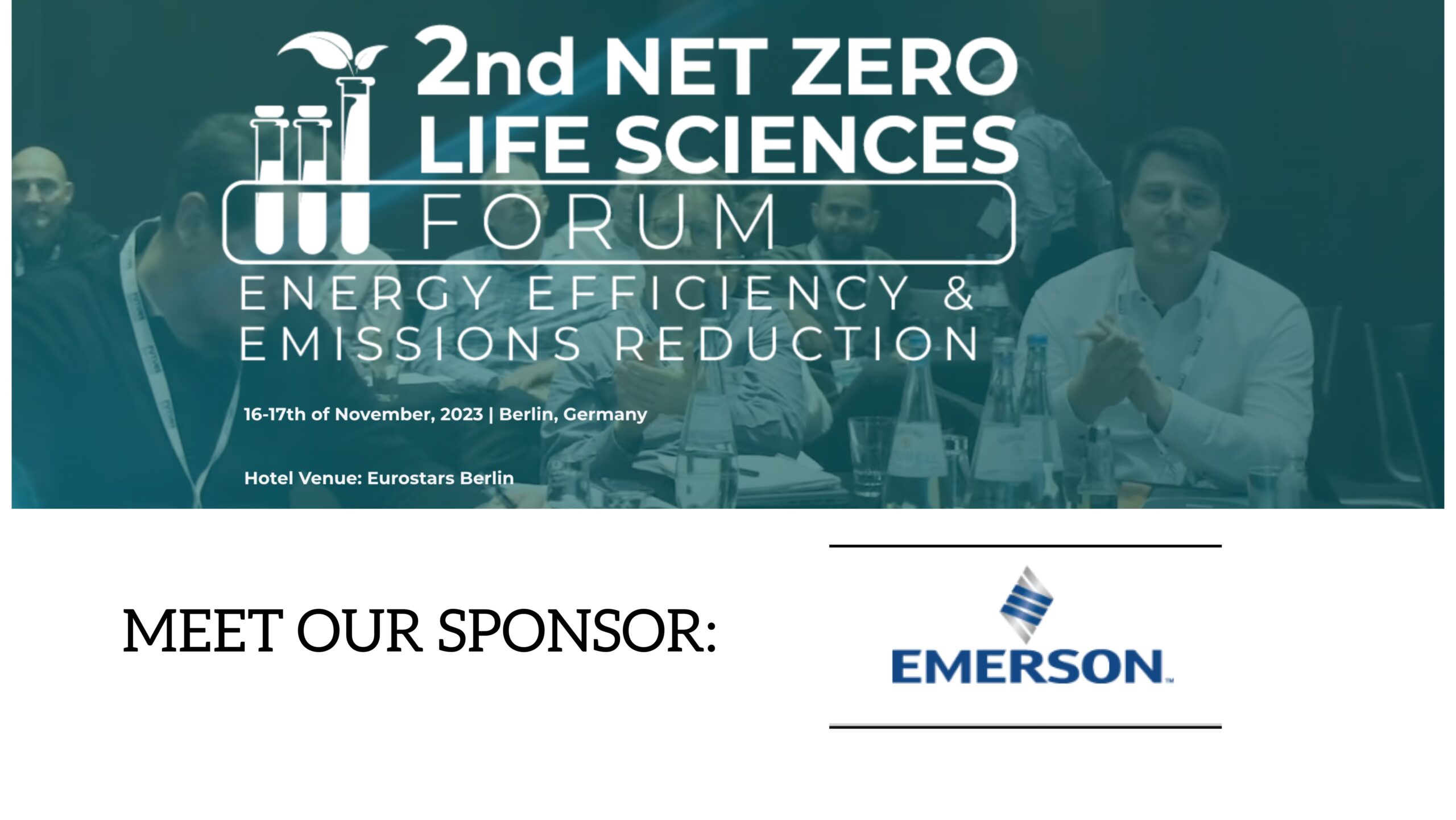 Emerson Joins as Sponsor for the 2nd net zero life sciences forum