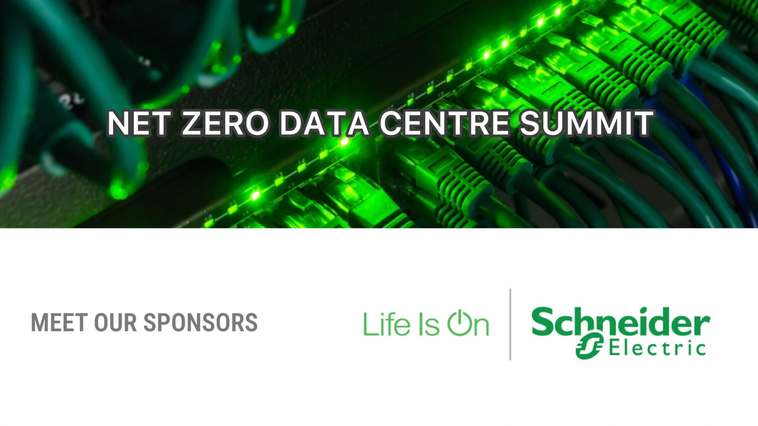 Schneider Joins as Sponsor - NET ZERO DATA CENTRE SUMMIT
