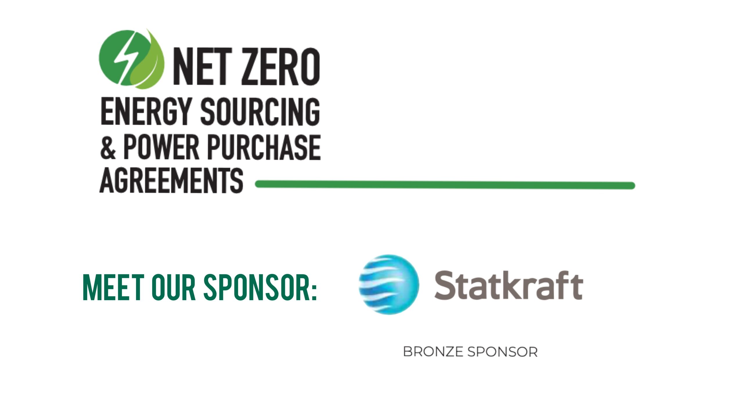 Statkraft Joins as Bronze Sponsor: Net Zero Energy Sourcing & PPA
